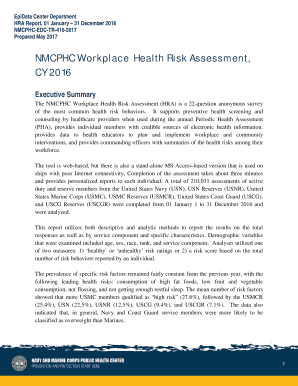 Fillable Online NMCPHC Workplace Health Risk Assessment, Fax Email ...