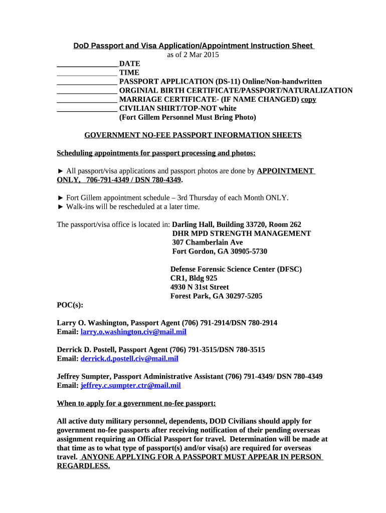 PASSPORT APPLICATION (DS-11) Online/Non-handwritten Doc Template | pdfFiller