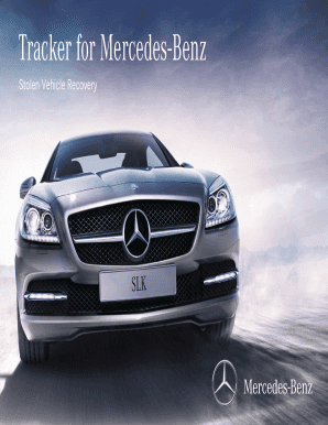 Fillable Online Tracker for Mercedes-Benz Fax Email Print - pdfFiller