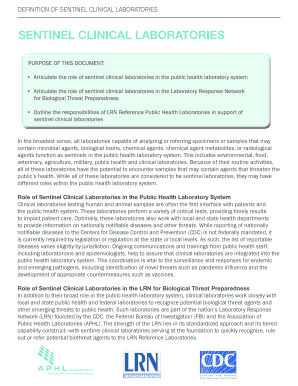Fillable Online DEFINITION OF SENTINEL CLINICAL LABORATORIES Fax Email ...