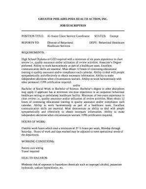 GREATER PHILADELPHIA HEALTH ACTION, INC Doc Template | pdfFiller