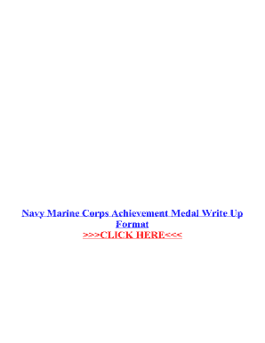 Fillable Online Navy Marine Corps Achievement Medal Fax Email Print ...