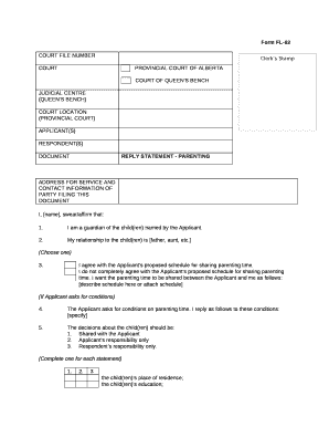 FL62 template Doc Template | pdfFiller