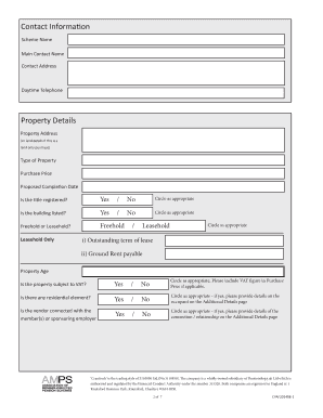 Fillable Online Property Application Form Fax Email Print - pdfFiller