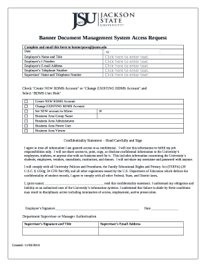 access request management system Doc Template | pdfFiller