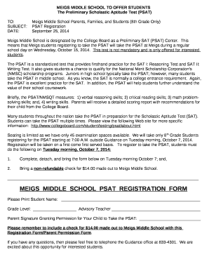 MEIGS MIDDLE SCHOOL TO OFFER STUDENTS template Doc Template | pdfFiller