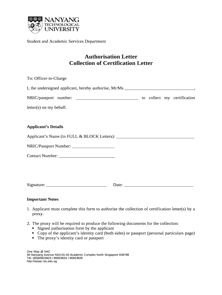 Collection of Certification Letter Doc Template | pdfFiller