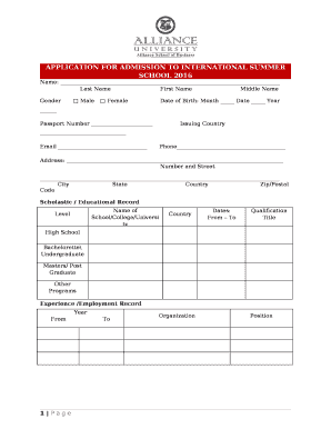 Name: Last NameFirst NameMiddle Name - alliance edu Doc Template ...