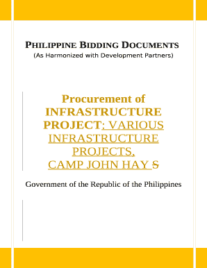 Procurement of INFRASTRUCTURE PROJECT: VARIOUS INFRASTRUCTURE PROJECTS ...