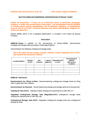 SECTION 00293-DECOMMISSION UNDERGROUND STORAGE TANKS template Doc ...