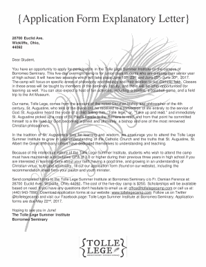 Fillable Online Application Form Explanatory Letter Fax Email Print ...