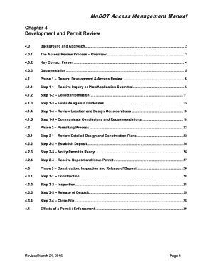 Fillable Online MnDOT Access Management Manual Fax Email Print - pdfFiller