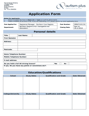 If you are submitting a CV, please ask for our short application Doc Template | pdfFiller
