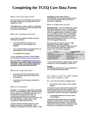 What is the Core Data Doc Template | pdfFiller