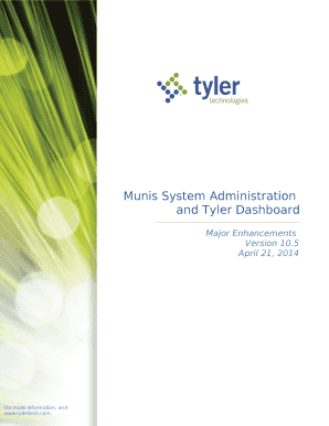 Munis System Administration Doc Template | pdfFiller
