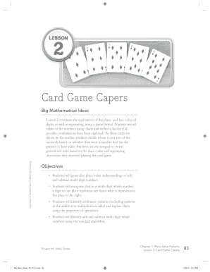 Fillable Online Card Game Capers Fax Email Print - pdfFiller