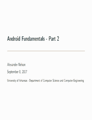 Fillable Online Android Fundamentals - Part 2 Fax Email Print - pdfFiller