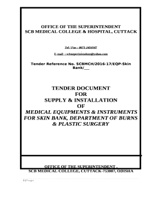 SCB MEDICAL COLLEGE & HOSPITAL, CUTTACK - scbmch nic Doc Template ...