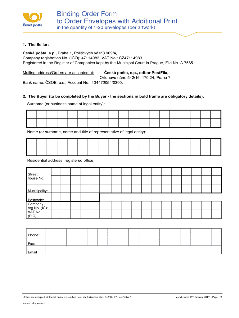 Fillable Online to Order Envelopes with Additional Print Fax Email ...