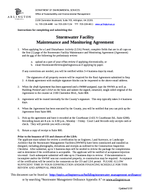 Maintenance and Monitoring Agreement Doc Template | pdfFiller