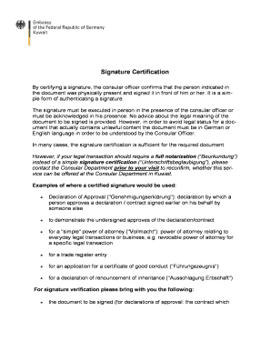 Fillable Online Signature Certification Fax Email Print - pdfFiller