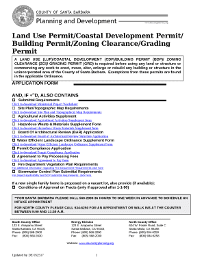 Land Use Permit/Coastal Development Permit/ Building Permit/Zoning ...