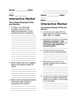 Interactive Marker Doc Template | pdfFiller