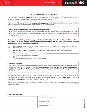 Fillable Online DIRECT MARKETING CONSENT FORM Fax Email Print - pdfFiller