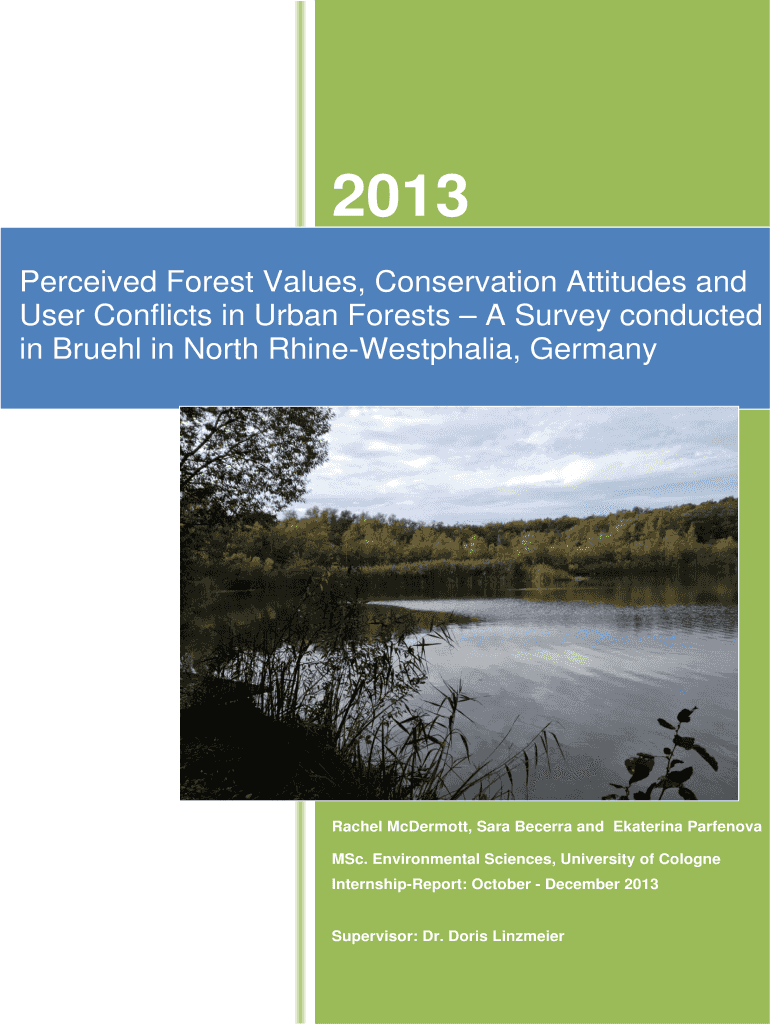 Fillable Online Perceived Forest Values, Conservation Attitudes and Fax ...