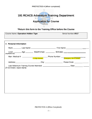 191 RCACS Adventure Training Department Doc Template | pdfFiller