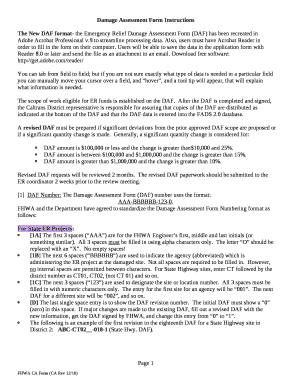 The New DAF at- the Emergency Relief Damage Assessment (DAF) has been ...
