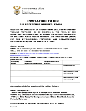 Fillable Online BID REFERENCE NUMBER: E1410 Fax Email Print - pdfFiller