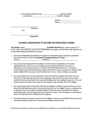 Fillable Online 996(d), FLORIDA ADDENDUM TO Fax Email Print - pdfFiller