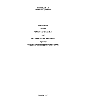 Fillable Online Form of the Agreement Fax Email Print - pdfFiller