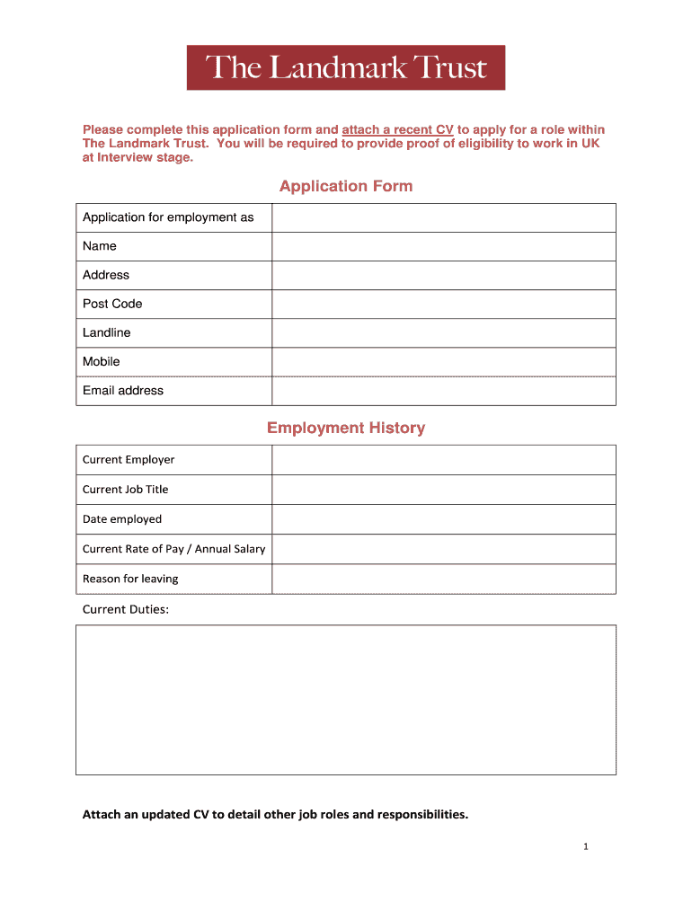 Fillable Online Please complete this application form and attach a ...