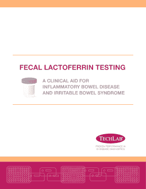 Fillable Online FECAL LACTOFERRIN TESTING Fax Email Print - pdfFiller