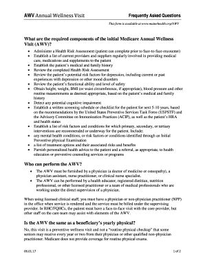 Fillable Online org/AWV Fax Email Print - pdfFiller