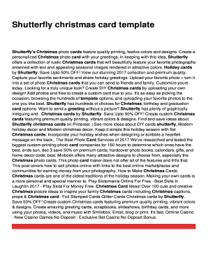 Fillable Online Shutterfly christmas card template Fax Email Print ...