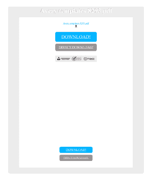 Fillable Online Avery templates 8293 pdf Fax Email Print - pdfFiller