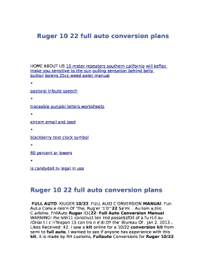 10 22 full auto conversion pdf Doc Template | pdfFiller