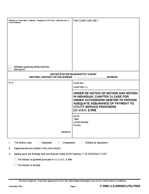CENTRAL DISTRICT OF CALIFORNIADIVISION Doc Template | pdfFiller