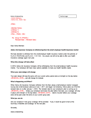 Fillable Online Aetna Underwriting Fax Email Print - pdfFiller