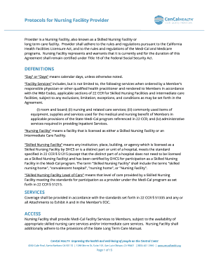 Fillable Online Protocols for Nursing Facility Provider Fax Email Print ...
