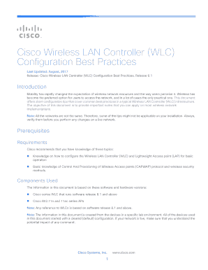Fillable Online Cisco Wireless LAN Controller (WLC) Fax Email Print ...