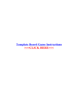 Fillable Online Template Board Game Instructions Fax Email Print ...