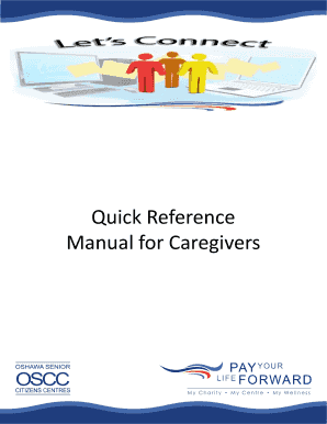 Fillable Online Manual for Caregivers Fax Email Print - pdfFiller