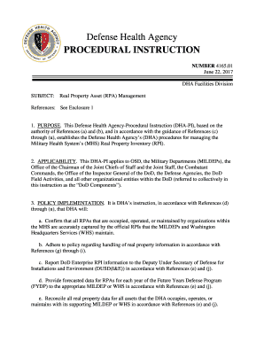 Fillable Online DHA Facilities Division Fax Email Print - pdfFiller