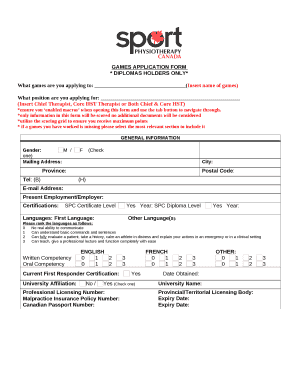 GAMES APPLICATION Doc Template | pdfFiller