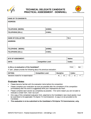 TECHNICAL DELEGATE CANDIDATE Doc Template | pdfFiller