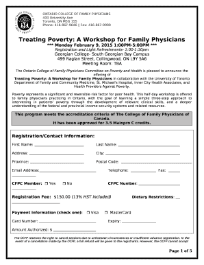 Registration and Light Refreshments- 1:00-1:30pm Doc Template | pdfFiller